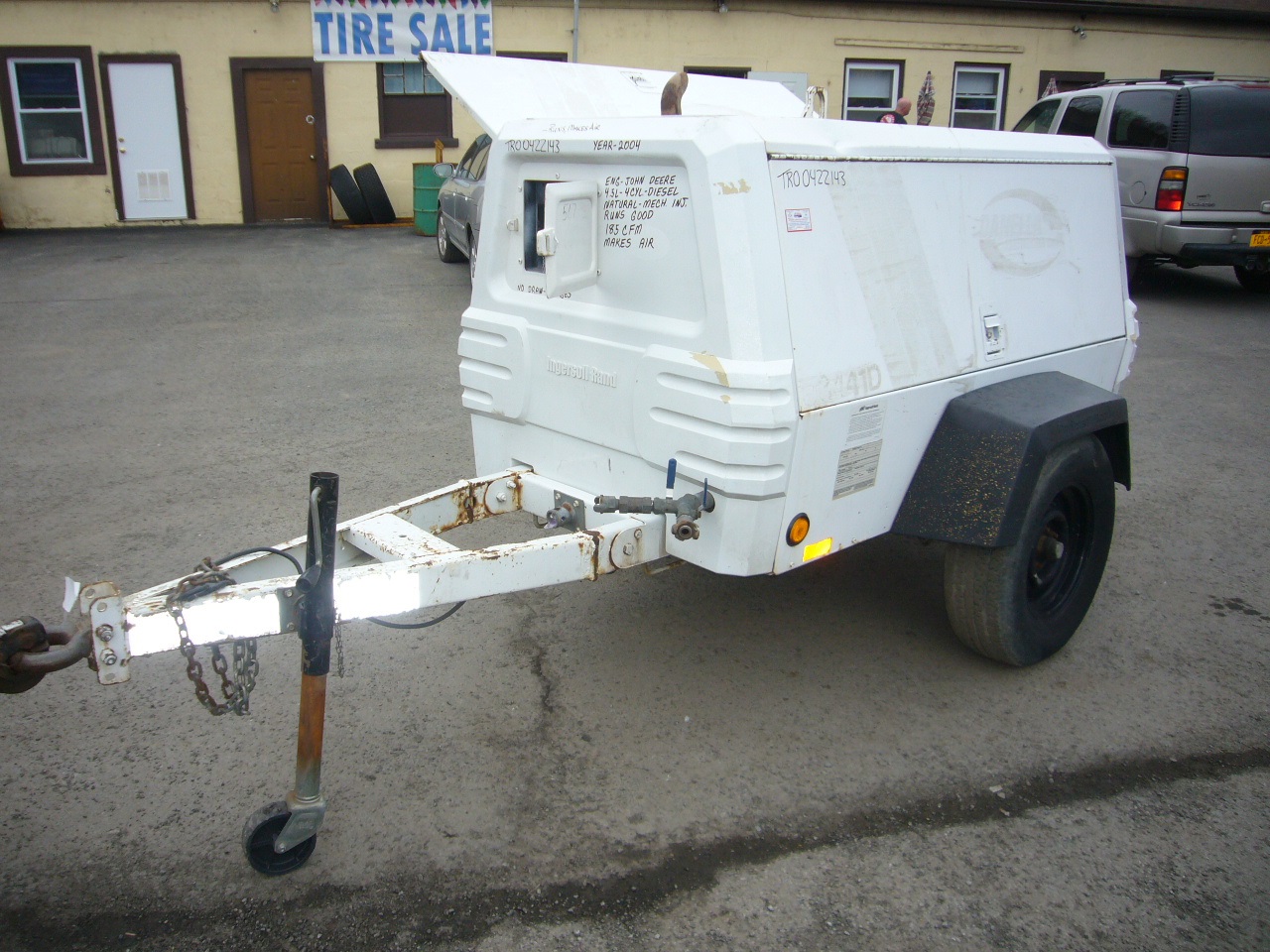 2004 Ingersoll Rand P185WJD Trailer Mounted Air Compressor for sale by ...